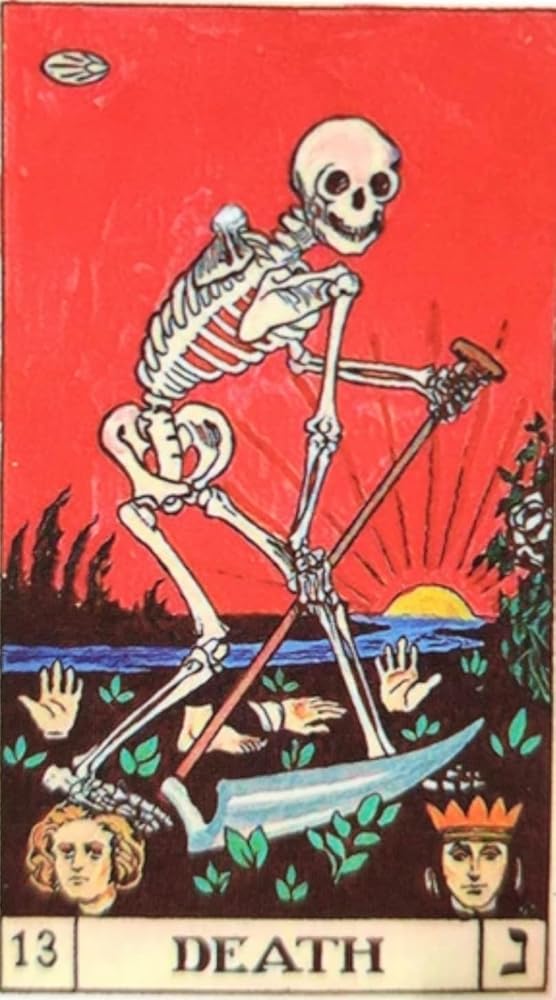 “where we sharpen ourselves on the scoliotic spine of Death’s scythe ...